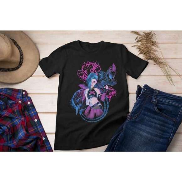 Tops | Jinx From League Of Legends T Shirt | Poshmark
